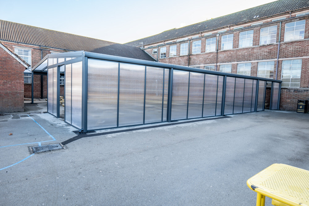 A New Outdoor Dining Canopy at Sir Frederick Gibberd College, Harlow