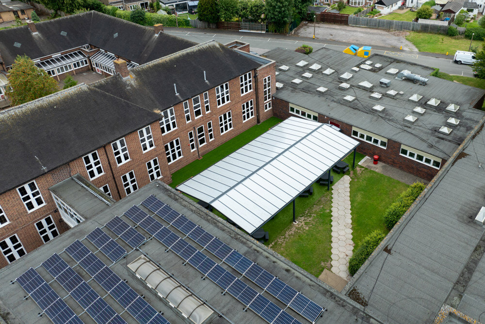 School Dining Canopies: Great Wyrley Academy Case Study